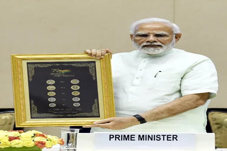 Modi releases Amrit Mahotsav coins