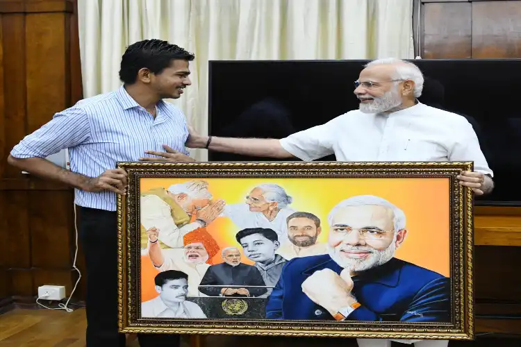 Assam’s deaf-mute artist fulfils dream, meets PM Modi