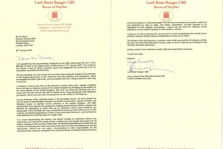 Lord Rami Ranger slams BBC for documentary on PM Narendra Modi