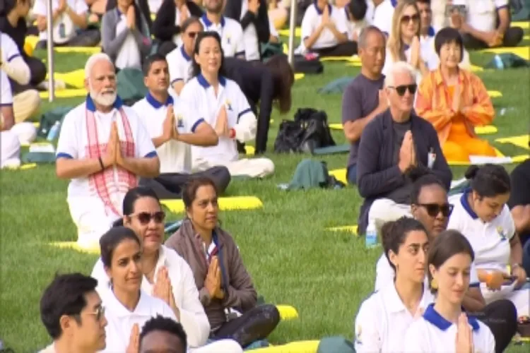 "Wonderful to see entire world come together again for Yoga": PM Modi at UN