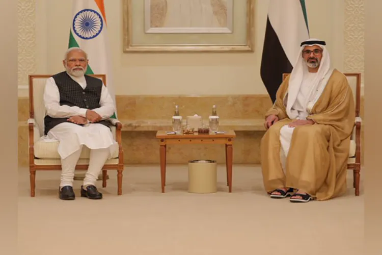 PM Modi meets Abu Dhabi Crown Prince Al Nahyan in UAE