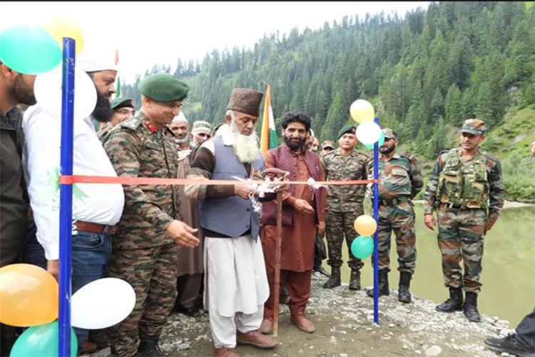 J&K: Army dedicates 115-feet bridge to last village on LoC in Machhal