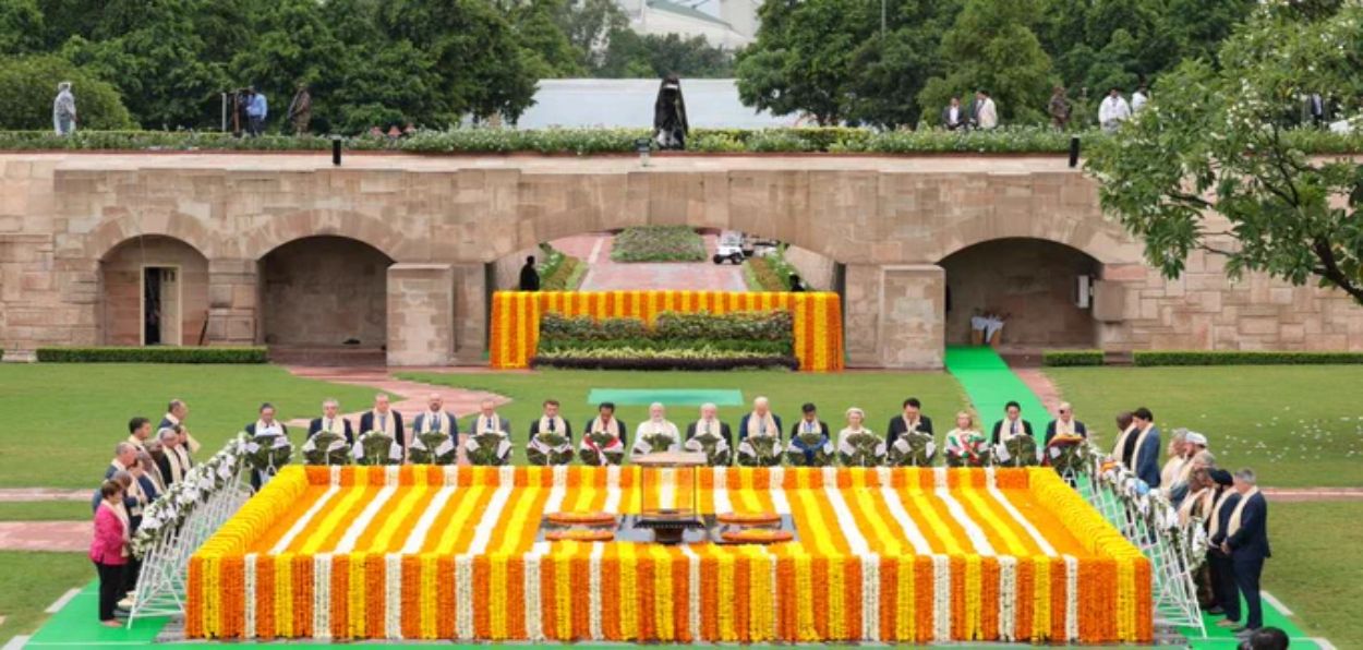 G20: PM Modi, President Biden, other leaders pay homage at Raj Ghat