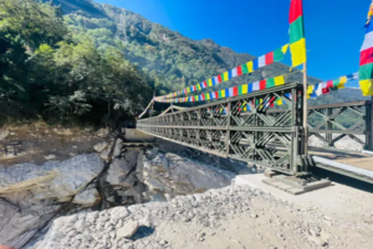 Army builds 200-feet bailey bridge to connect North Sikkim with mainland