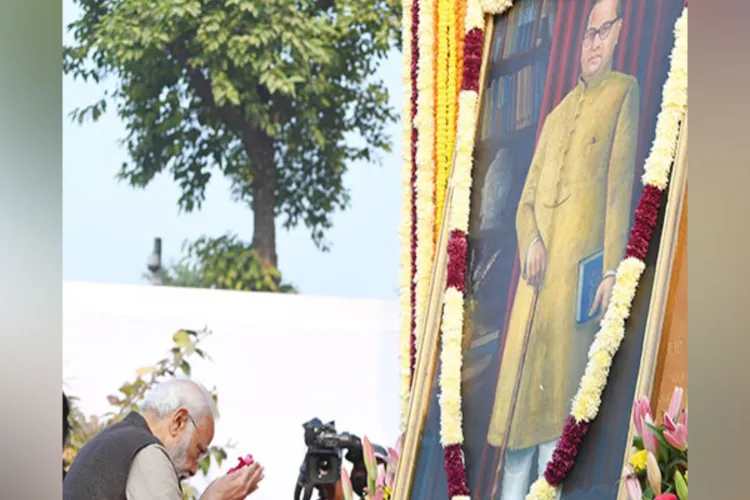 PM Modi leads nation in paying tribute to B.R. Ambedkar