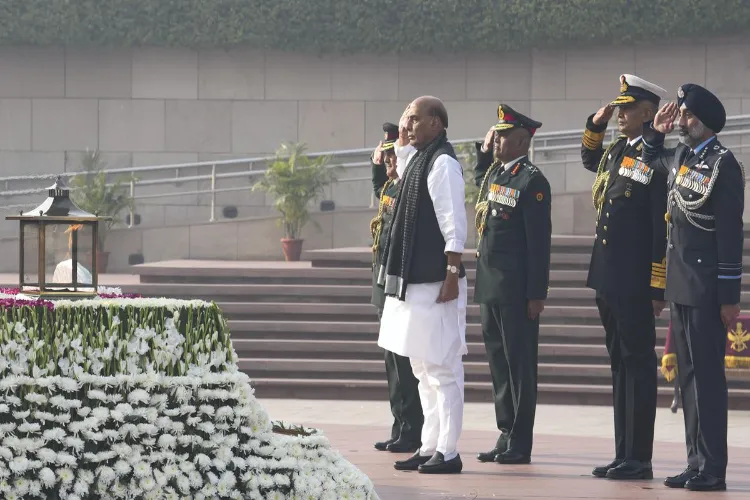 Defence Minister, top military brass pay tribute to fallen soldiers on 'Vijay Diwas