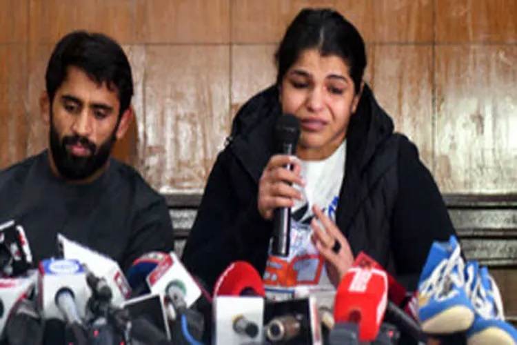 I quit wrestling: Sakshi Malik breaks down after Brij Bhushan aide ...