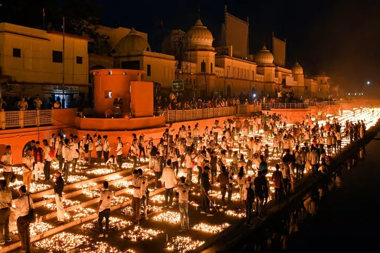 Ayodhya lights up with 'diyas' after Pran Pratishtha ceremony