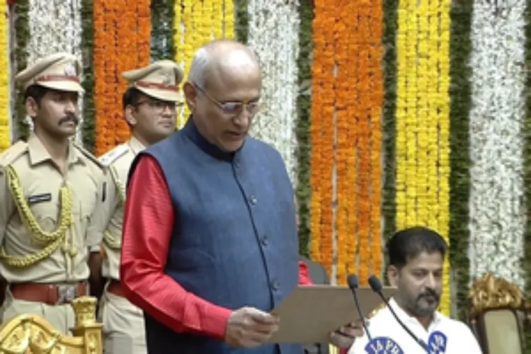 Jharkhand Guv Radhakrishnan takes oath as Telangana Governor