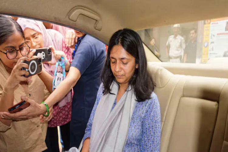 Swati Maliwal arrives at Delhi CM's residence for scene recreation