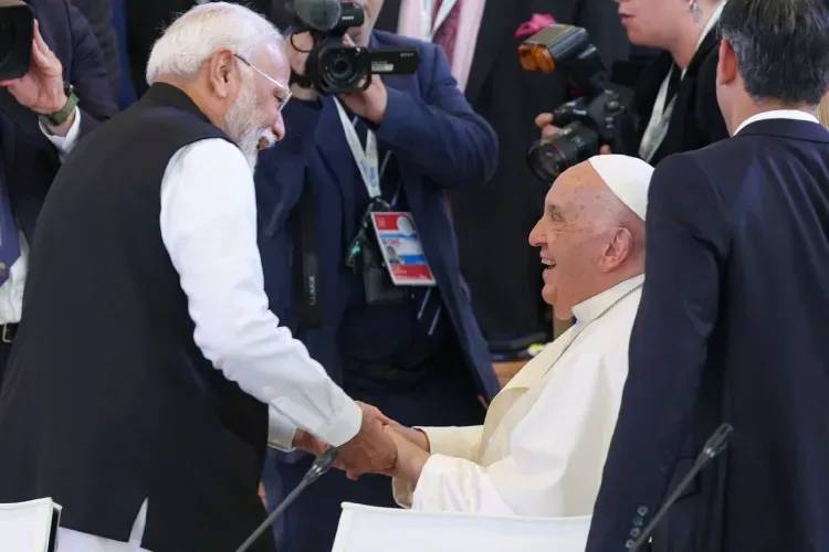 Archbishop says PM Modi meeting Pope in Italy is good for country