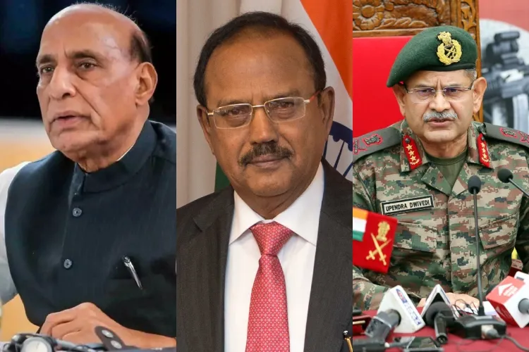 Rajnath Singh holds key security meet on J-K with NSA, Army Chief