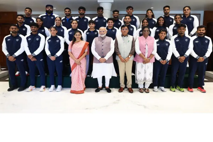 PM Modi meets India’s Paris Olympic contingent