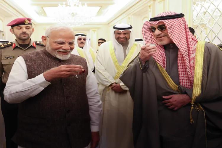 PM Modi arrives in Kuwait on a historic visit