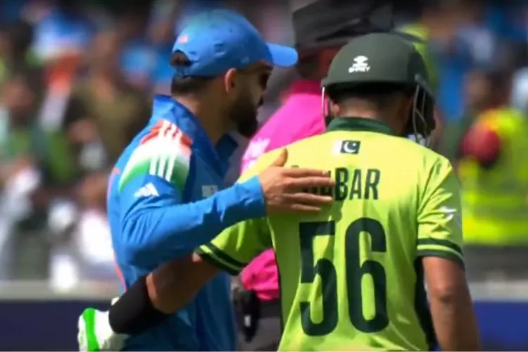Champions Trophy: Kohli’s heartwarming gesture to Babar goes viral