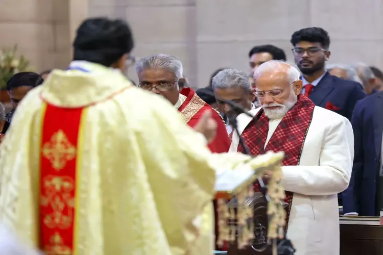 PM Modi attends Christmas morning service at Delhi’s Cathedral Church ...